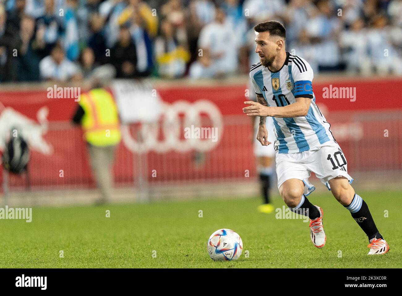 New York, New York, USA. 27th Sep, 2022. Lionel Messi (10) of Argentina ...