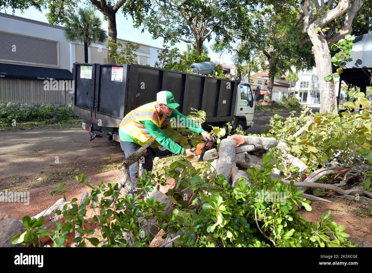 FORT LAUDERDALE, FL - SEPTEMBER 22, 2022: Hurricane Ian makes landfall ...