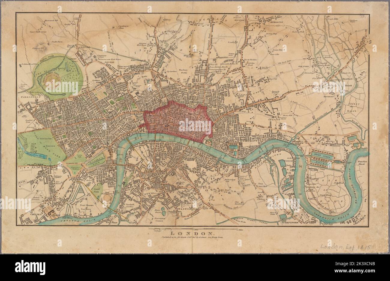 London Cartographic. Maps. 1815. Lionel Pincus and Princess Firyal Map ...