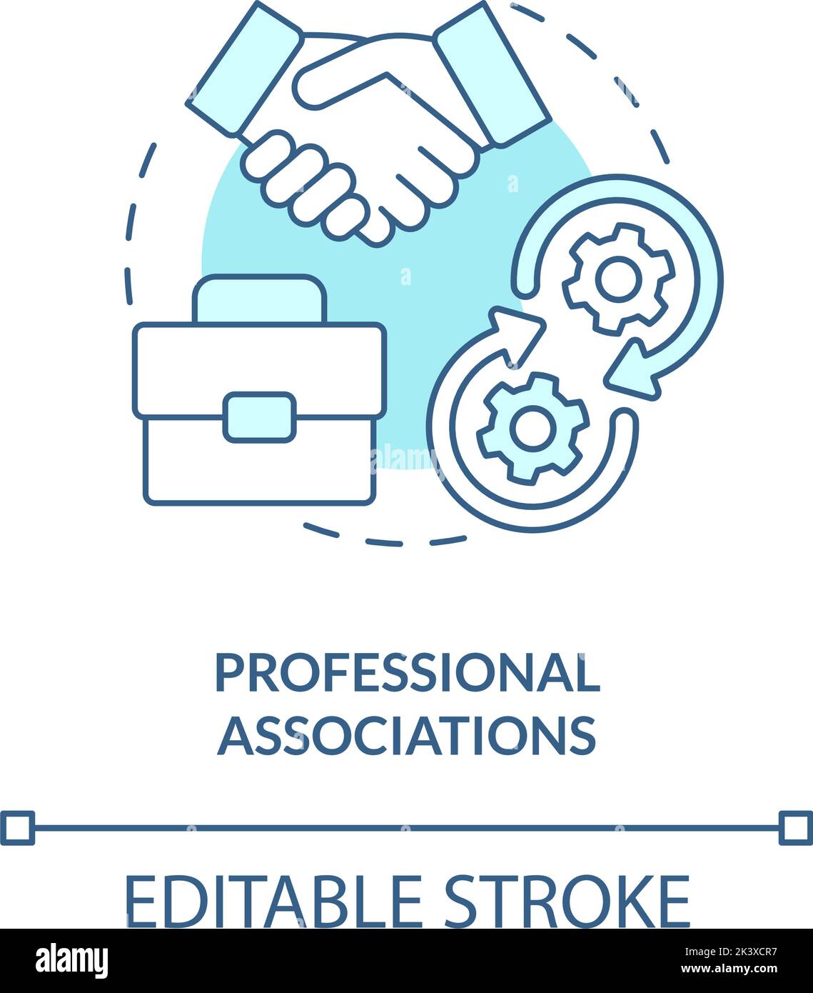 Professional Associations Blue Concept Icon Stock Vector Image And Art