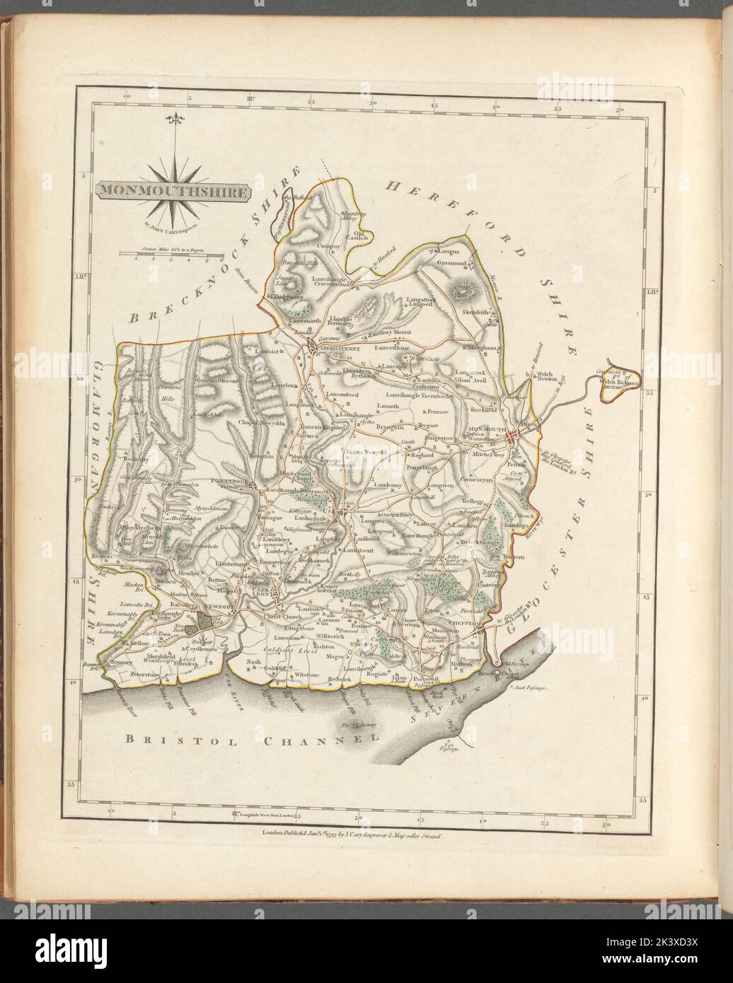 Monmouthshire text. Maps, Atlases. 1793. Lionel Pincus and Princess ...