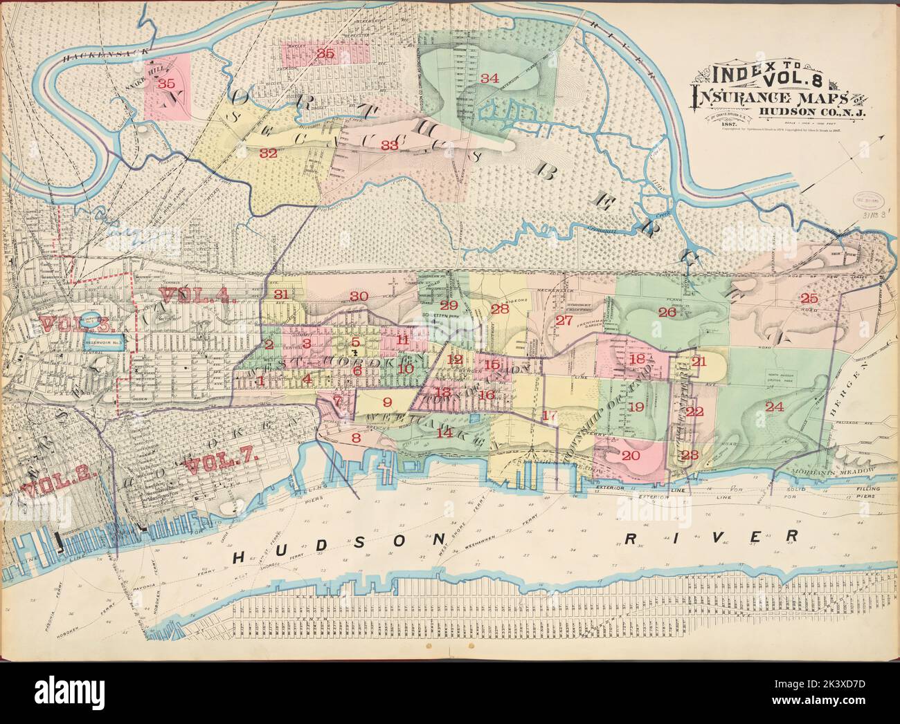 Index Map 1887. Cartographic. Atlases, Maps. Lionel Pincus and Princess ...