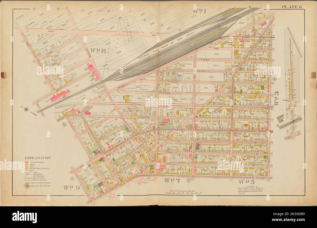 Union County, Double Page Plate No. 6 Map bounded by Julia St., 4th St ...