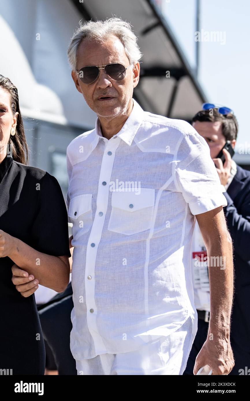 Monza, Italy. , . Andrea Bocelli, italian tenor, Parco di Monza ...