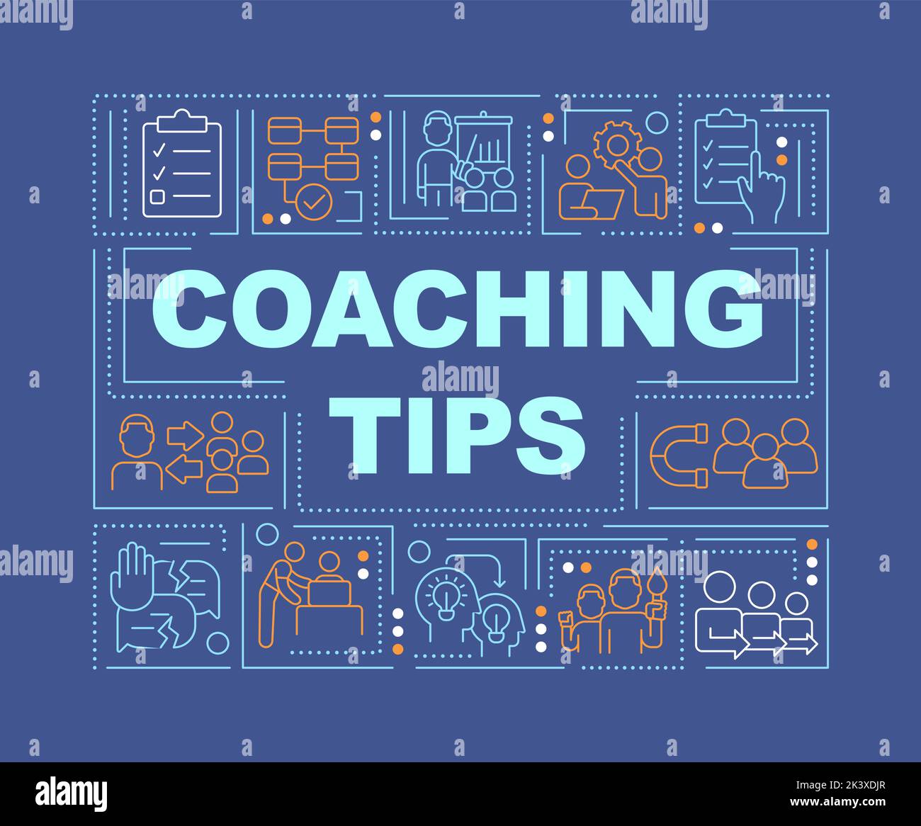 Mentoring tips word concepts dark blue banner Stock Vector Image & Art - Alamy