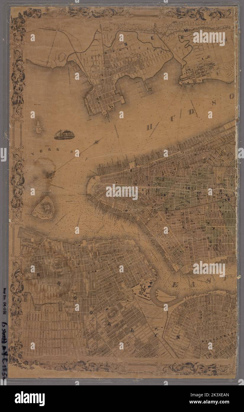 Topographical map of New York City, County and vicinity, showing old ...