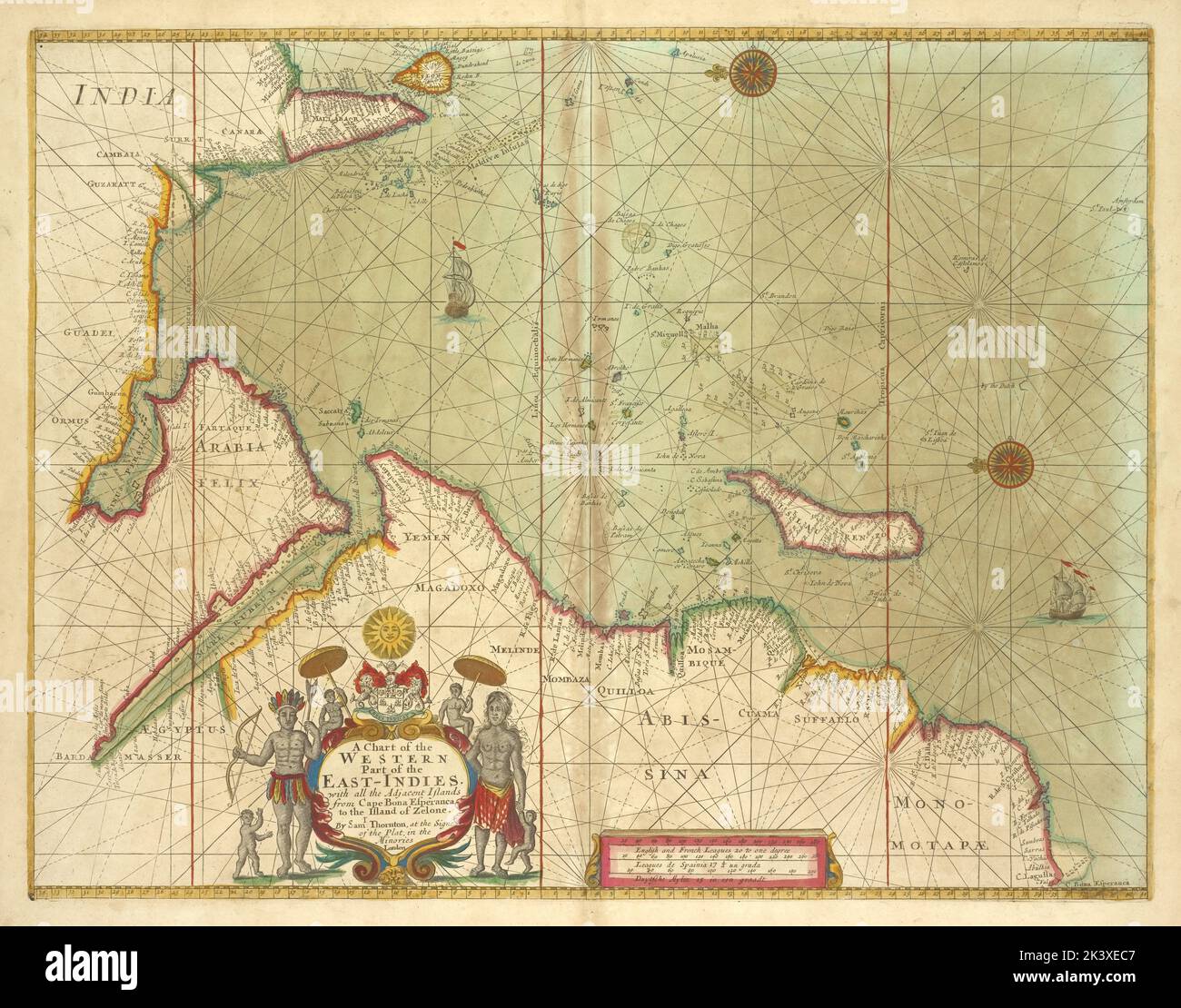 Map of the indian ocean hi-res stock photography and images - Alamy