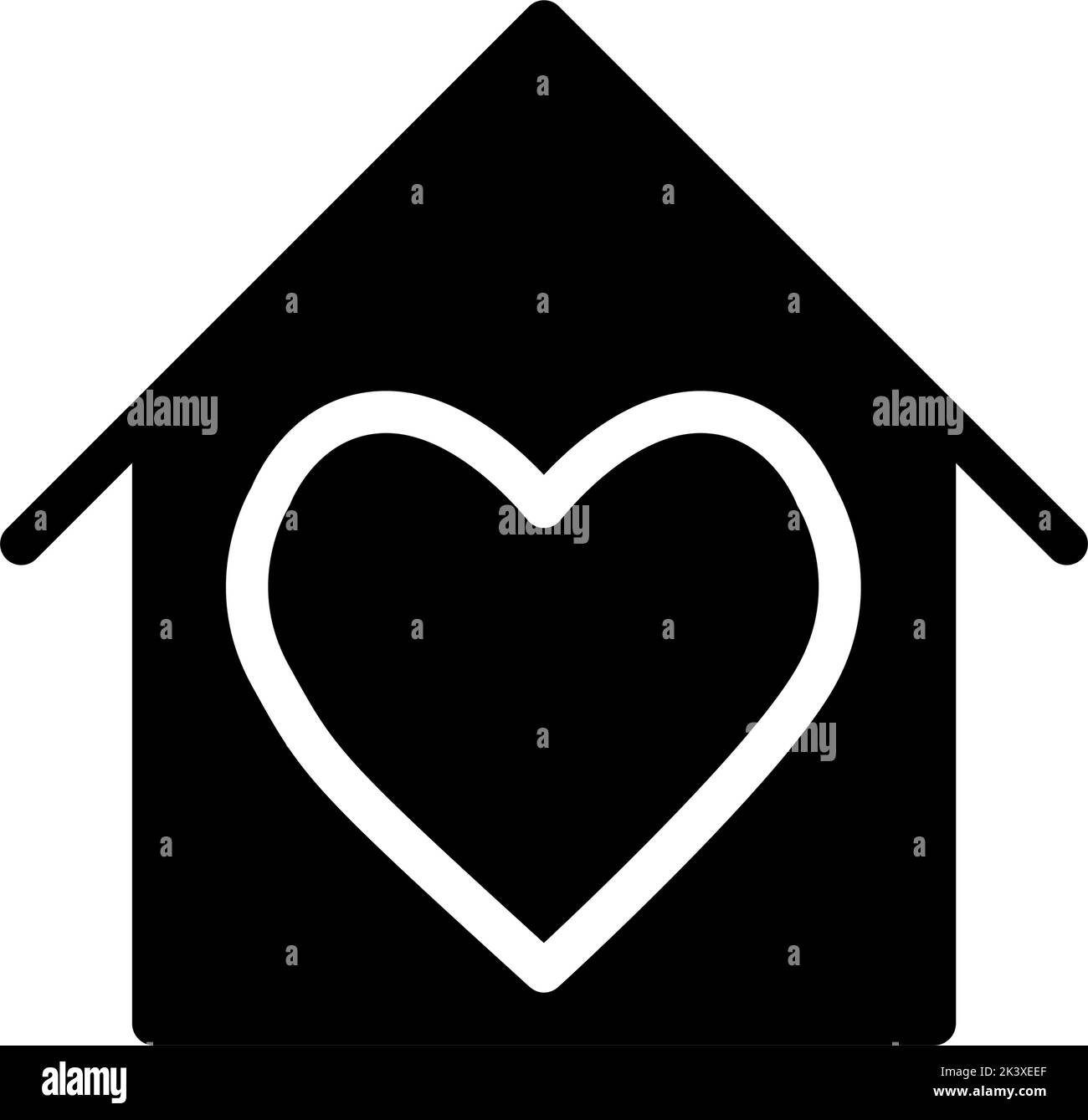 Loving environment at home black glyph icon Stock Vector Image & Art ...