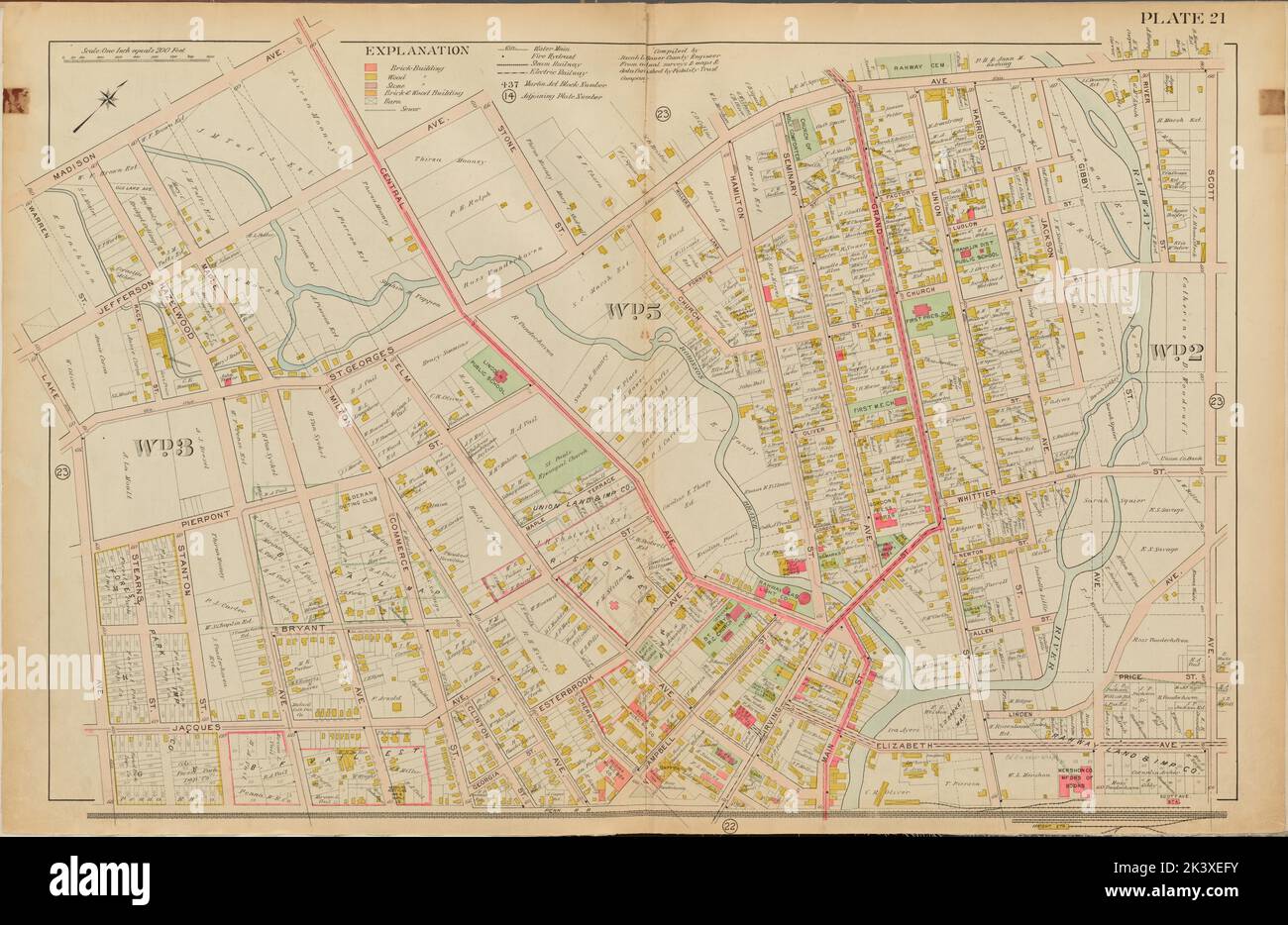 Union County, Double Page Plate No. 21 Map bounded by St. Georges Ave ...