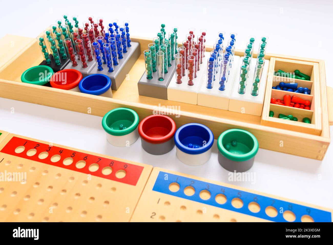 The division board in montessori is a mathematical material to learn in ...
