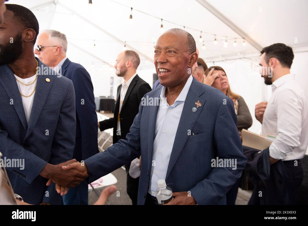 Austin, TX, USA. 24th Sep, 2022. Mayor of Houston SYLVESTER TURNER ...