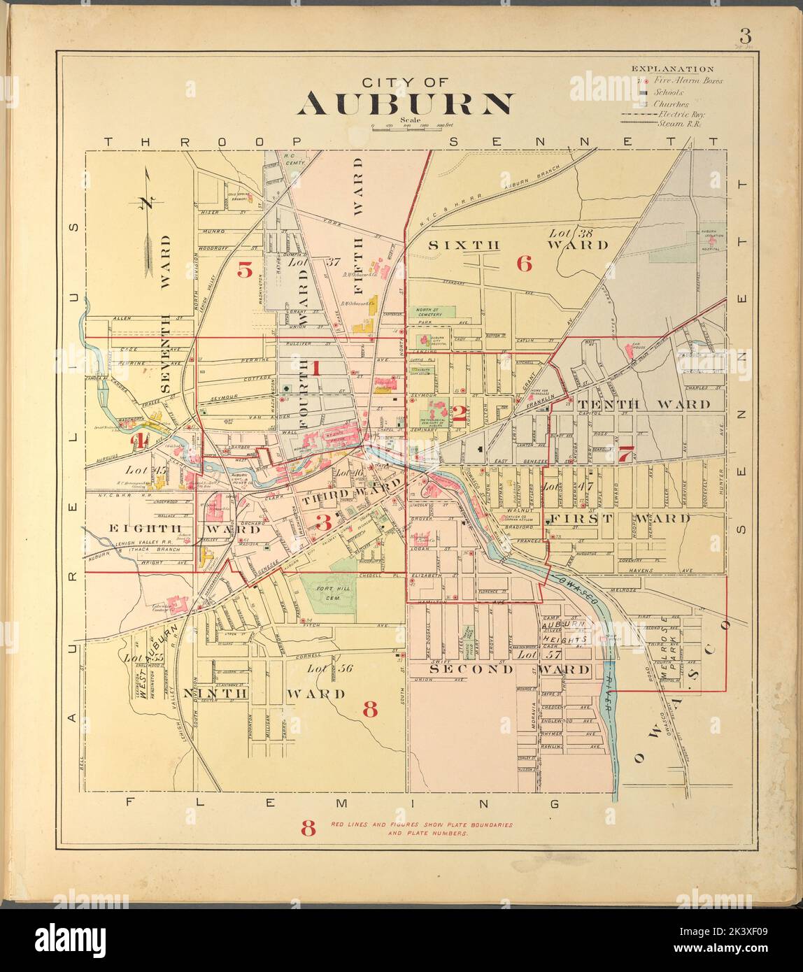 Map of City of Auburn Cartographic. Atlases, Maps. 1904. Lionel Pincus and Princess Firyal Map ...