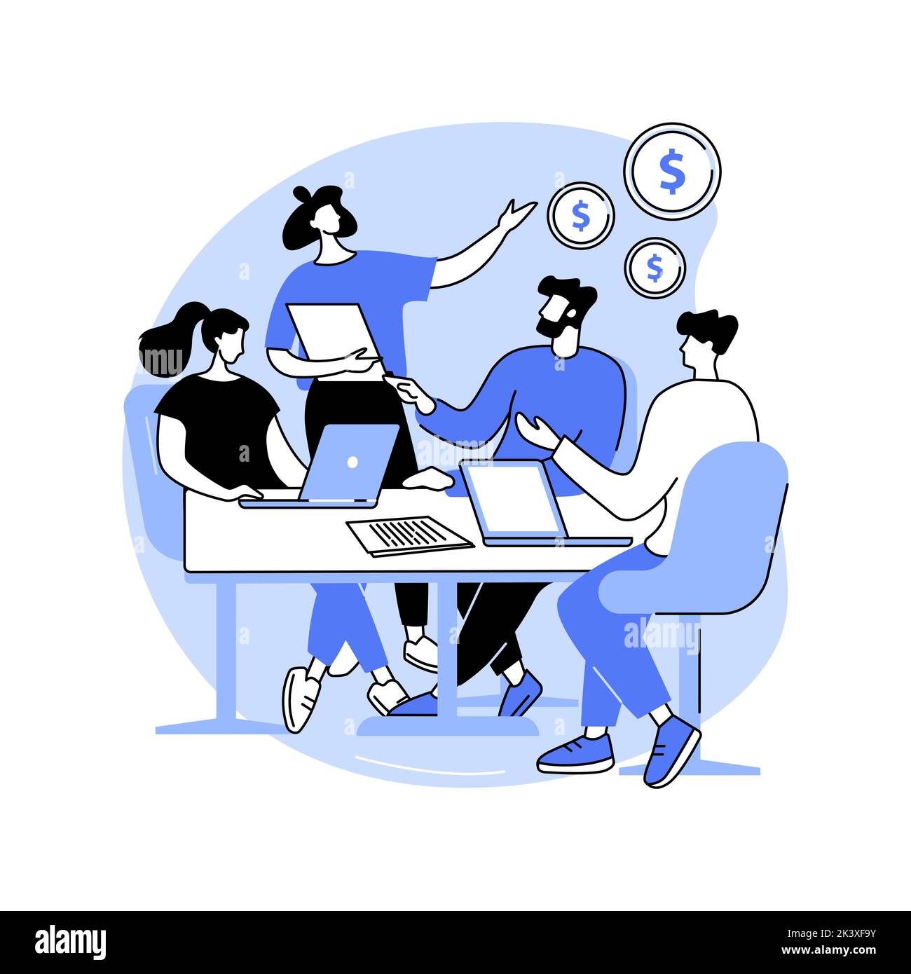 Venture capital isolated cartoon vector illustrations Stock Vector ...