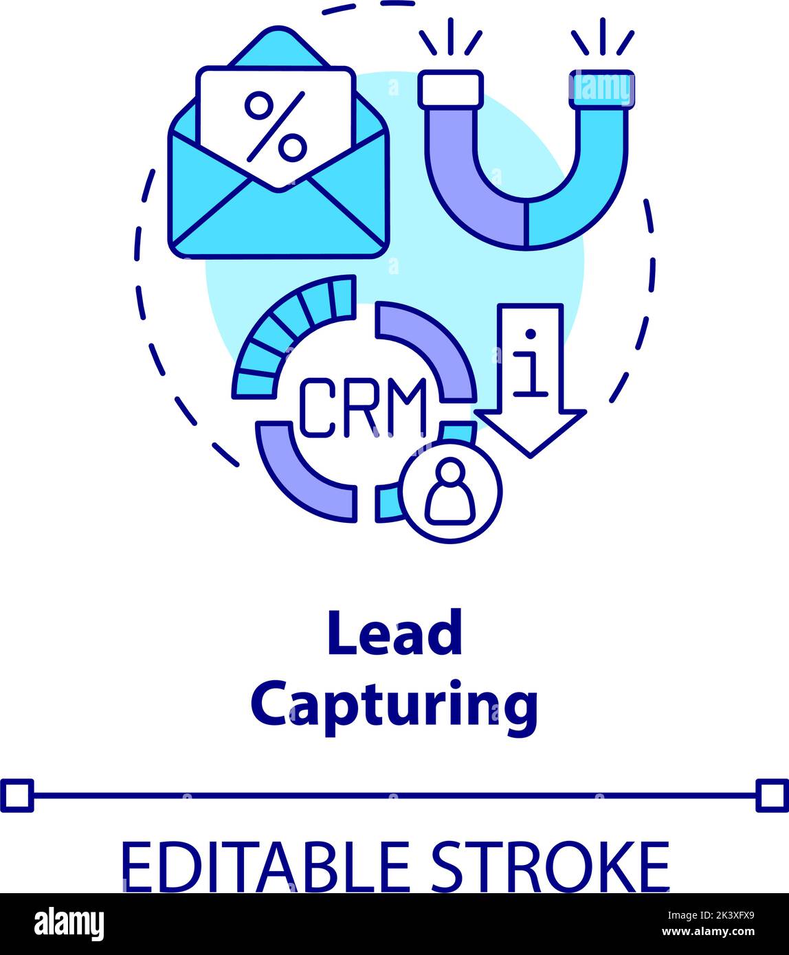 Lead capture concept icon Stock Vector Image & Art - Alamy