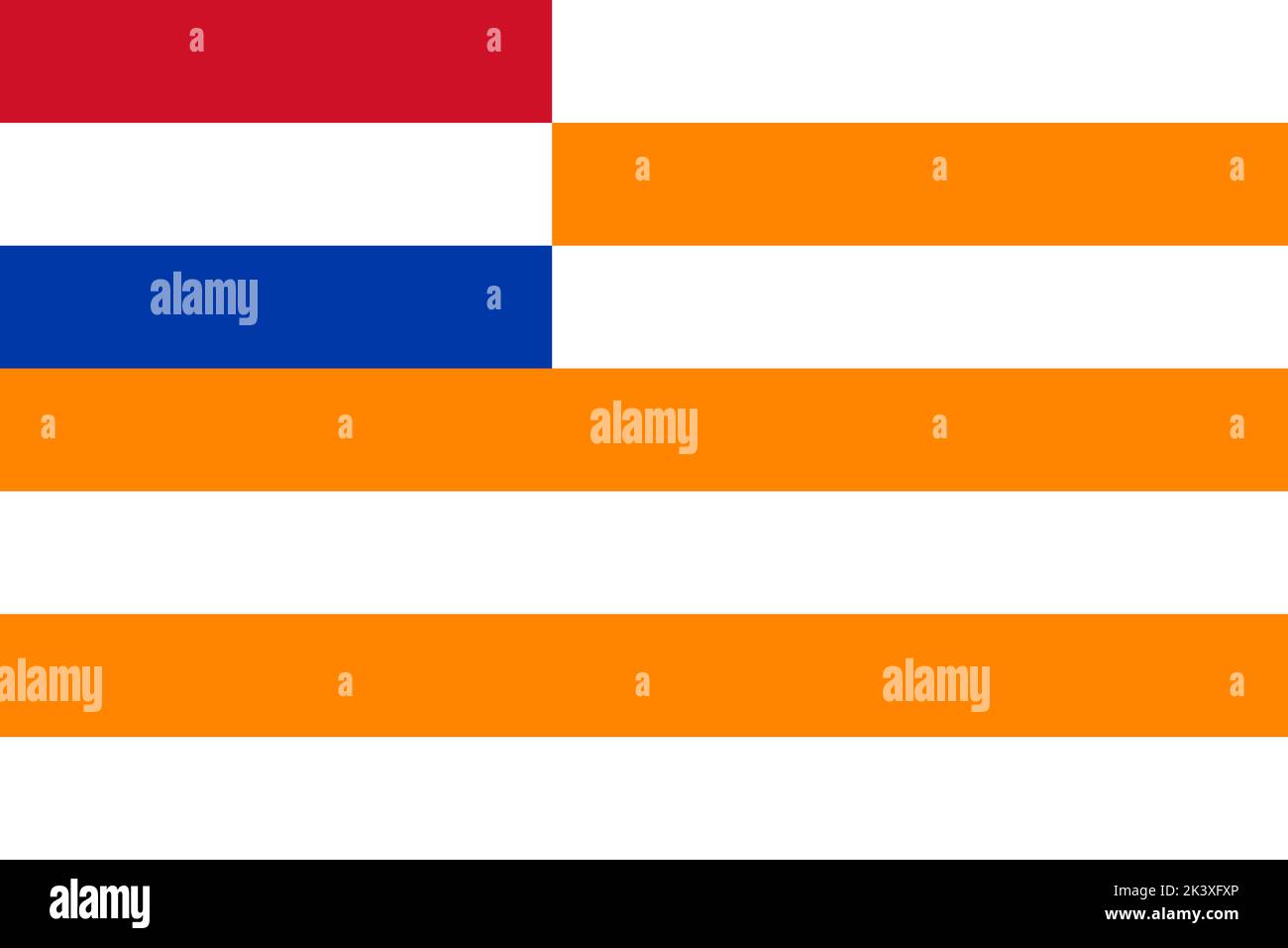 flag of Orange Free State, africa. flag representing extinct country ...