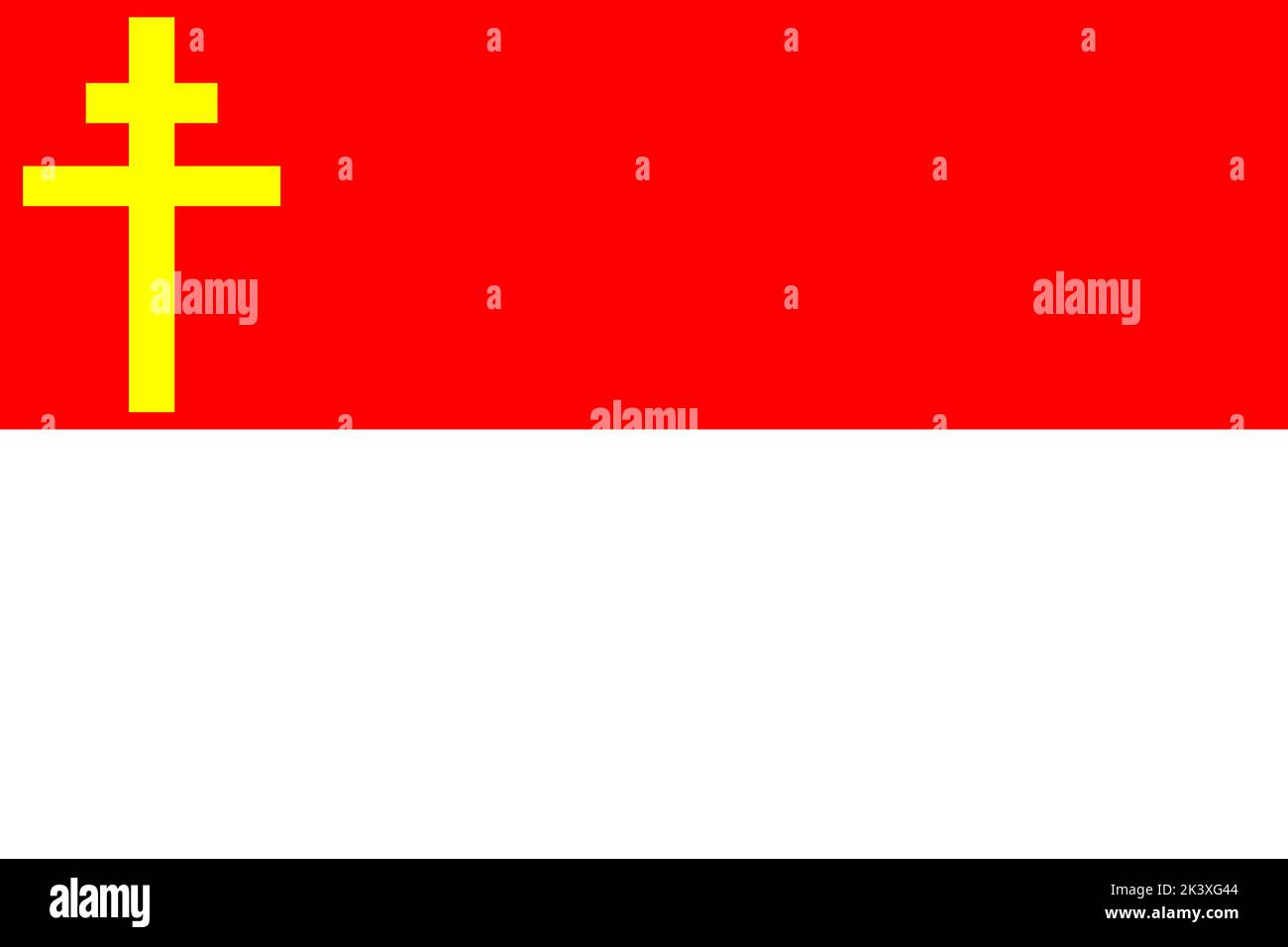 flag of Republic of Alsace Lorraine, Europe. flag representing extinct ...