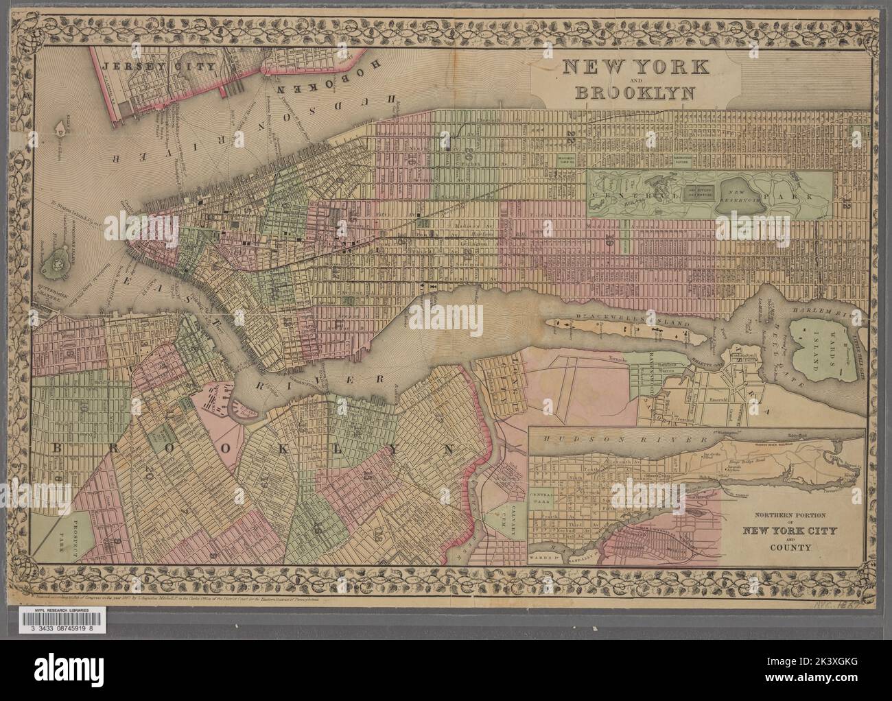 New York and Brooklyn Mitchell, S. Augustus (Samuel Augustus), 1792 ...