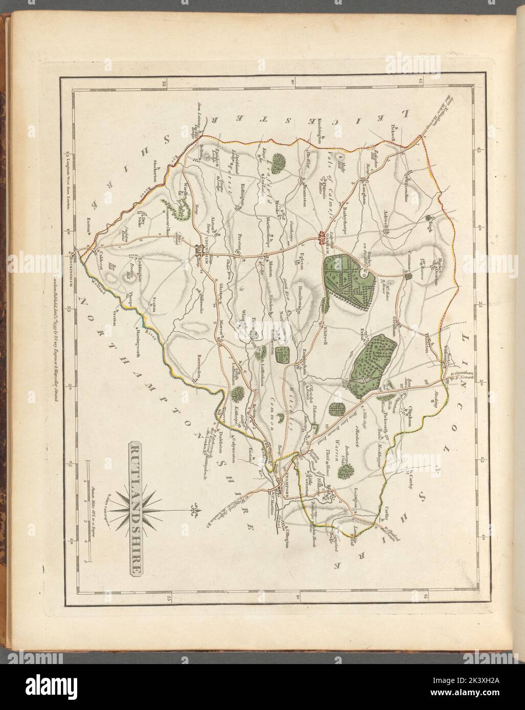 Rutlandshire Rutland text. Maps, Atlases. 1793. Lionel Pincus and ...