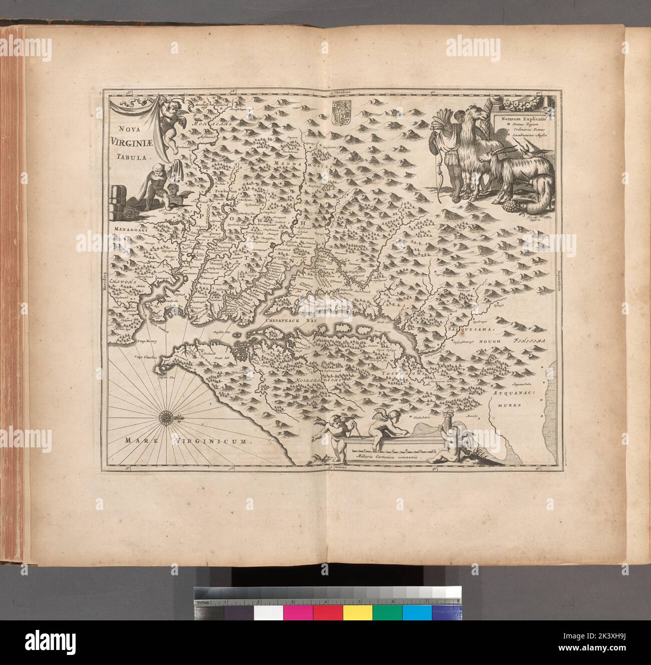 Nova Virginiae Tabula Ogilby, John, 1600-1676. Cartographic. Maps ...