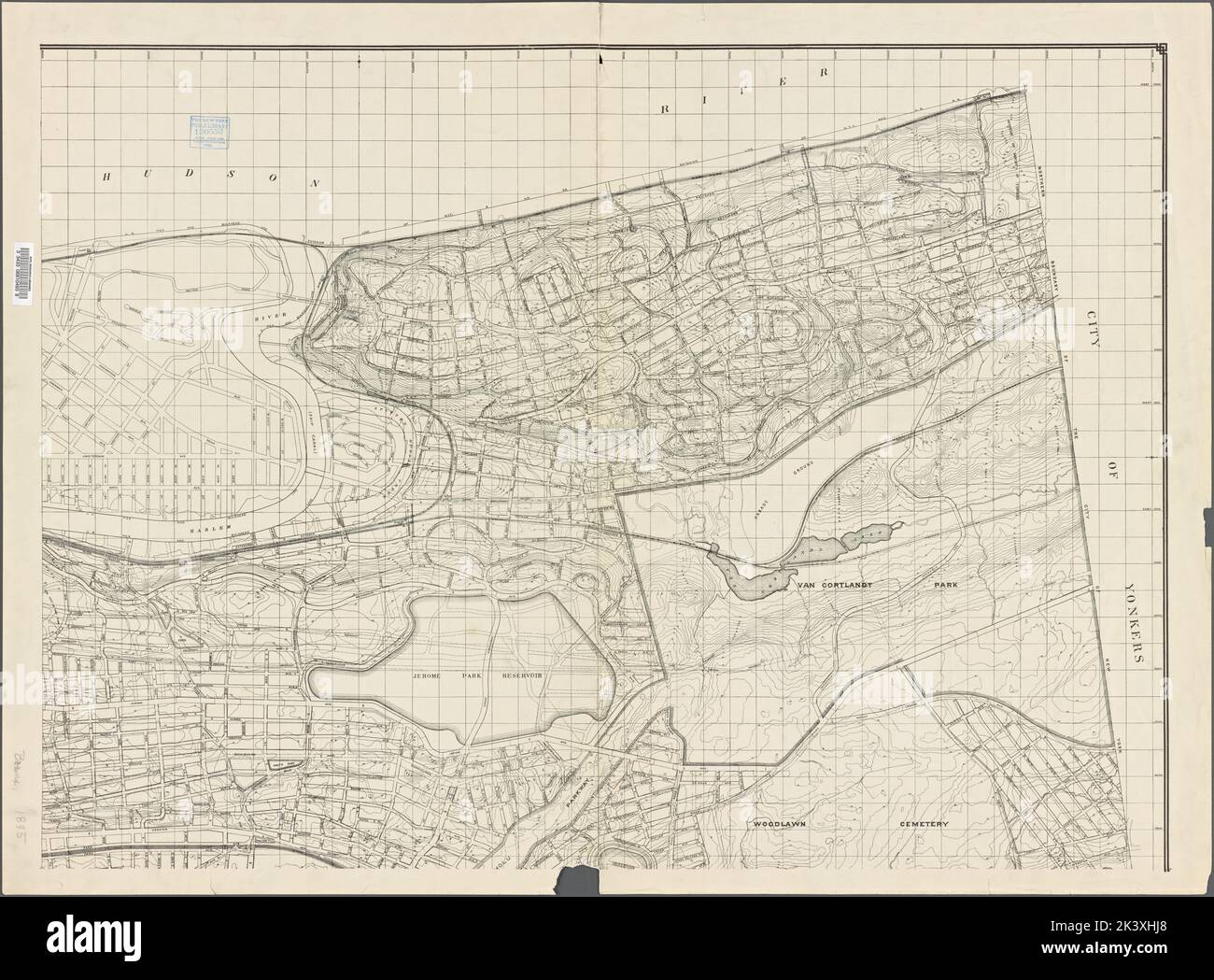 Map or plan of streets, roads, avenues, public squares, and places in ...