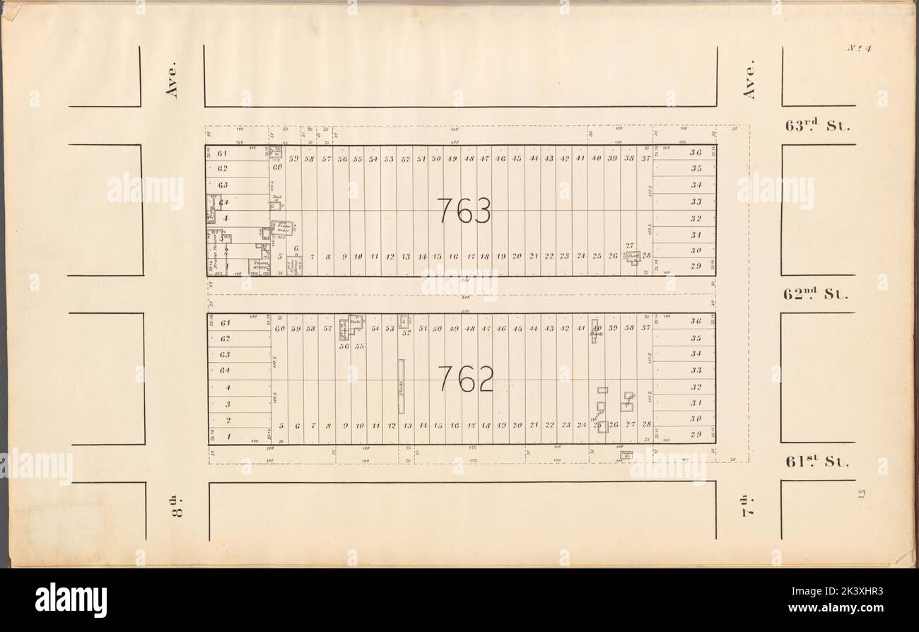Central Park Planning Map No. 4: Bounded by 63rd Street, 7th Avenue ...