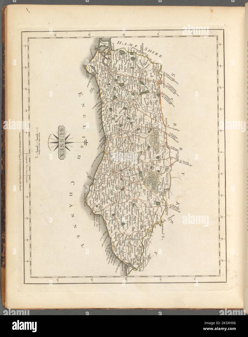 Sussex text. Maps, Atlases. 1793. Lionel Pincus and Princess Firyal Map ...