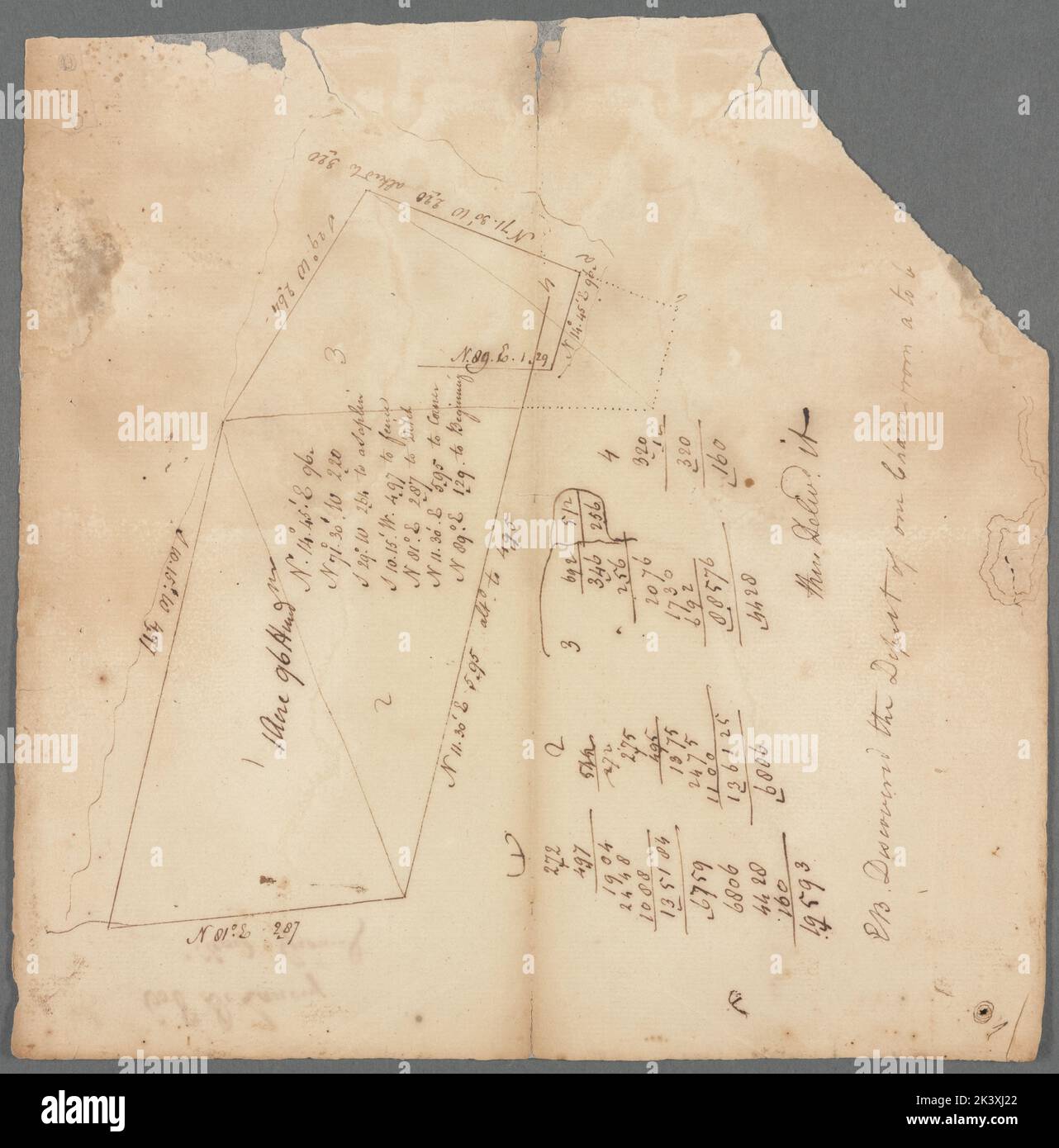Cleared ground - Colonel De Lancey 1764. text. Documents, Surveys, Maps ...