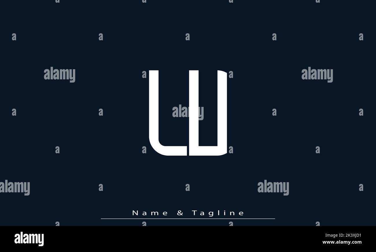 Alphabet letters Initials Monogram logo LU , UL Stock Vector Image ...