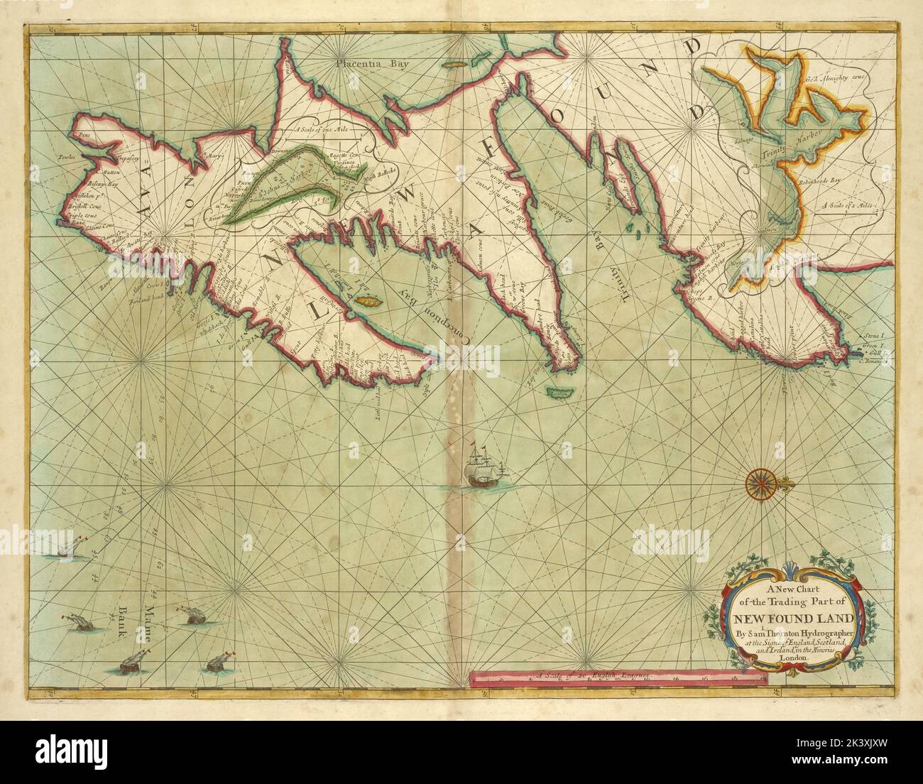 A new chart of the trading part of NEW FOUND LAND 1702 - 1707 ...