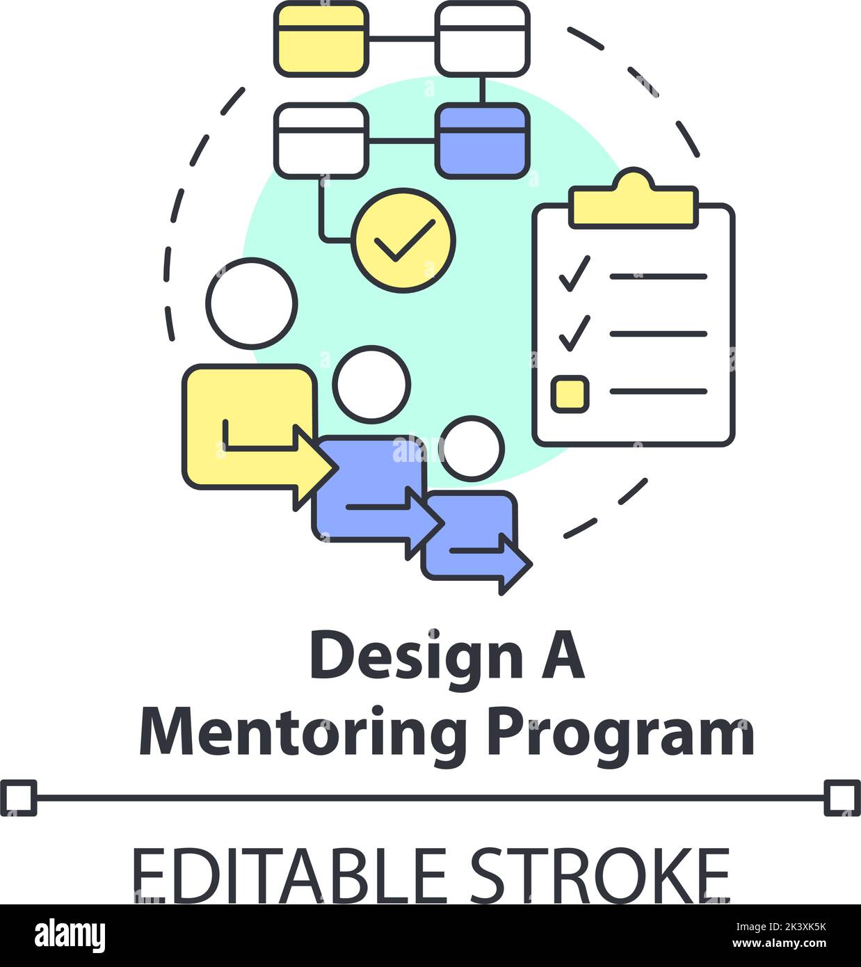 Design mentoring program concept icon Stock Vector Image & Art - Alamy