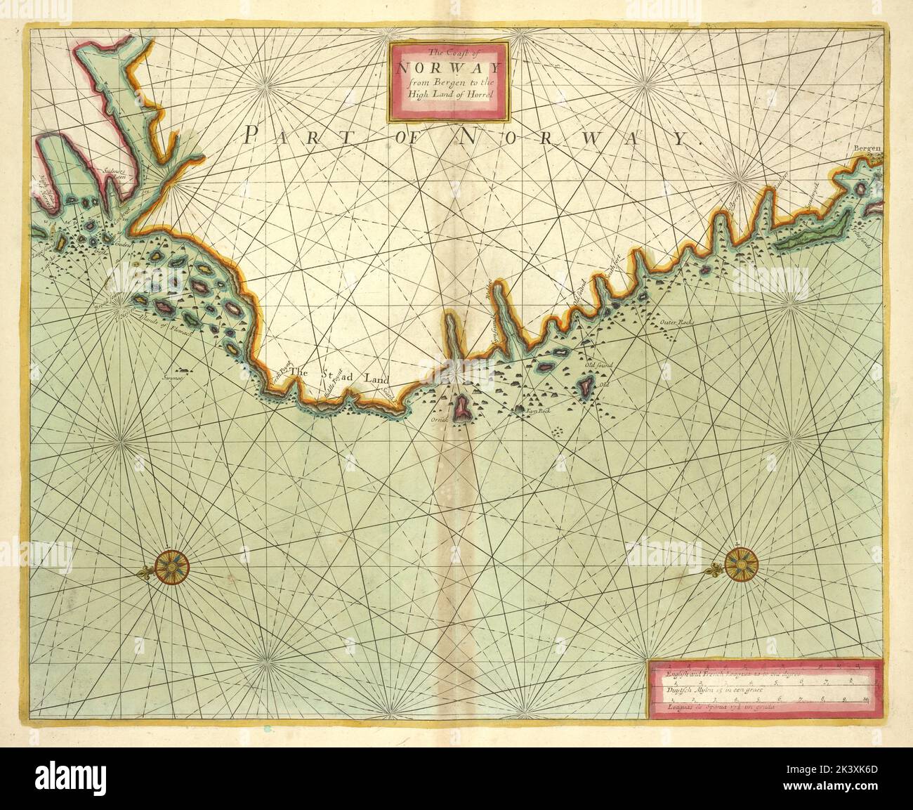 The coast of NORWAY from Bergen to the High Land of Horrel 1702 - 1707 ...