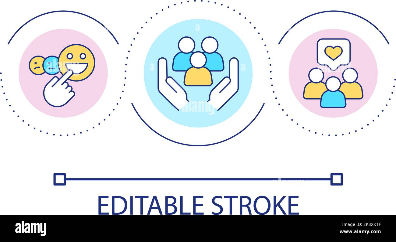 Great customer service loop concept icon Stock Vector Image & Art - Alamy