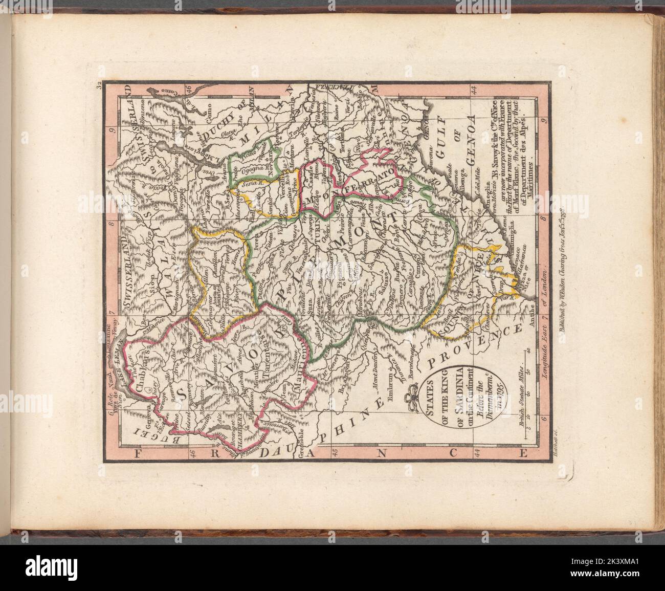 States of the King of Sardinia on the continent before the dismembermt ...