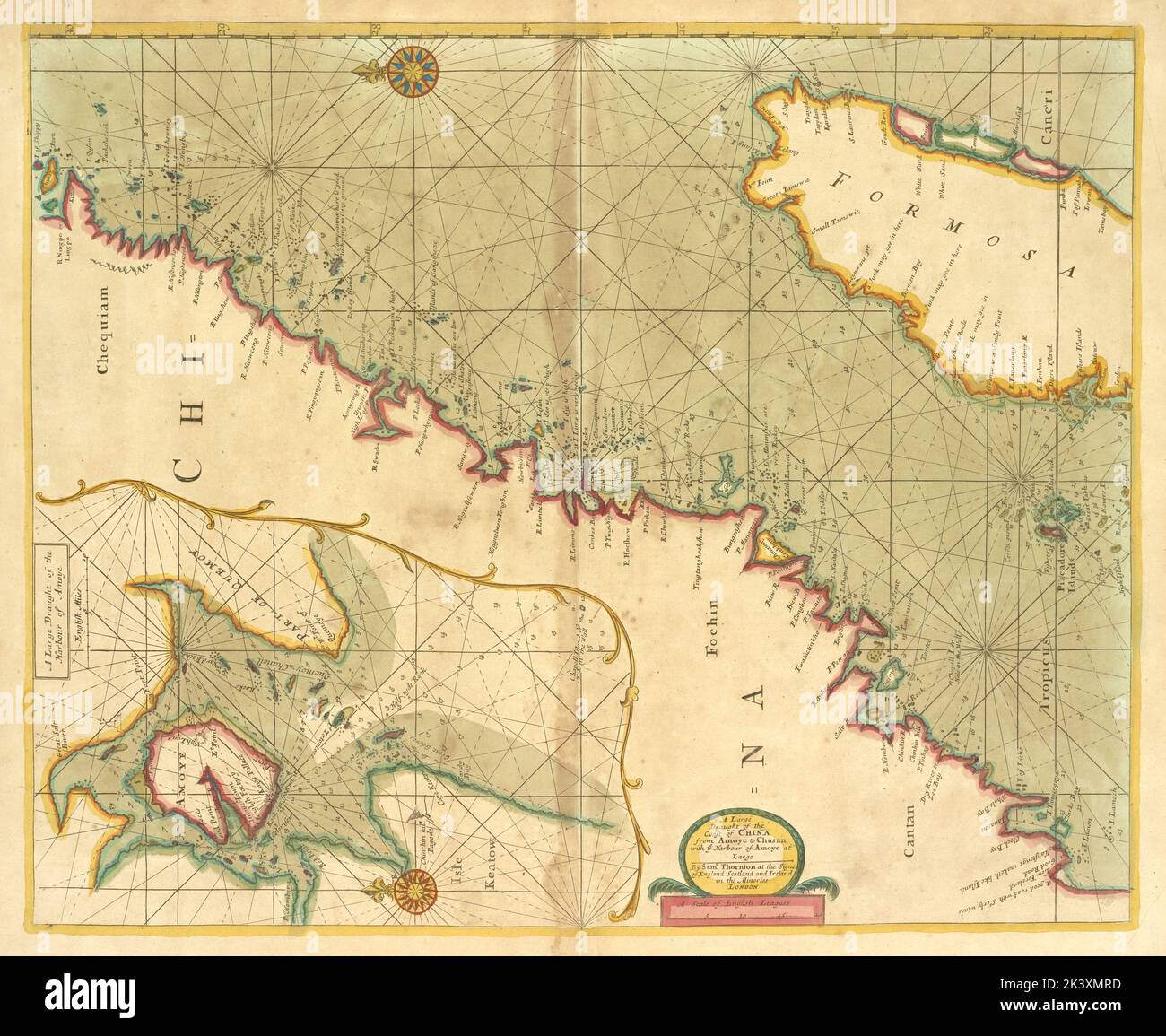 A large draught of the coast of CHINA from Amoye to Chusan with harbour ...