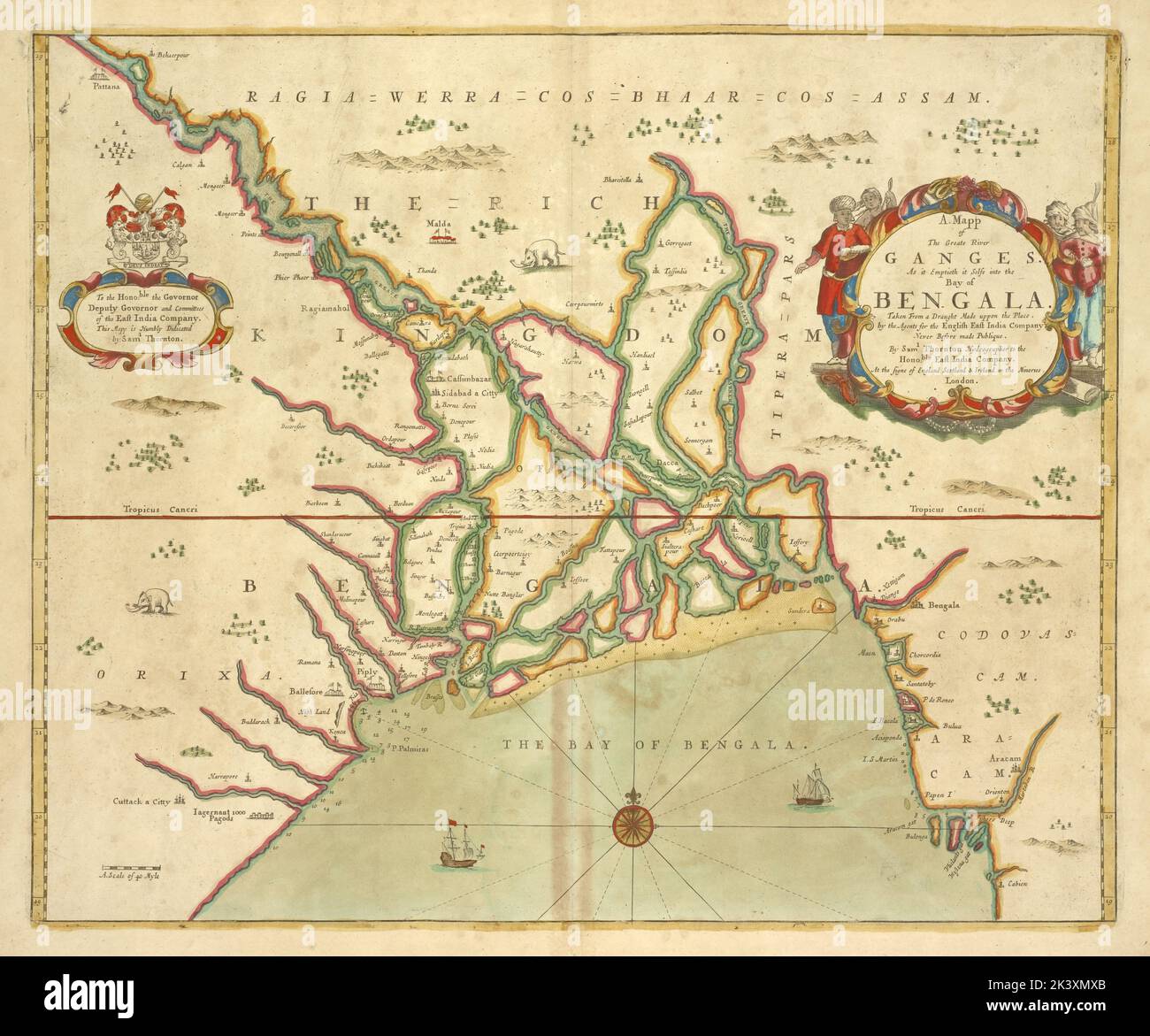 Bay of bengal map hi-res stock photography and images - Alamy