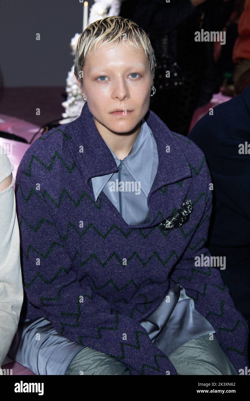 Emma D'Arcy attending the Acne Studios Womenswear Spring/Summer 2023 ...