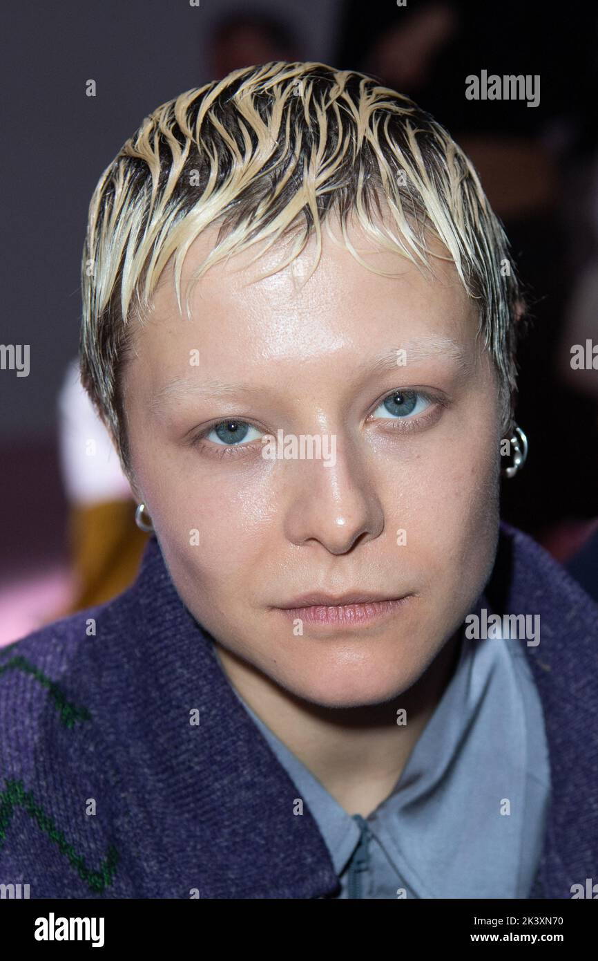 Emma D'Arcy attending the Acne Studios Womenswear Spring/Summer 2023 ...