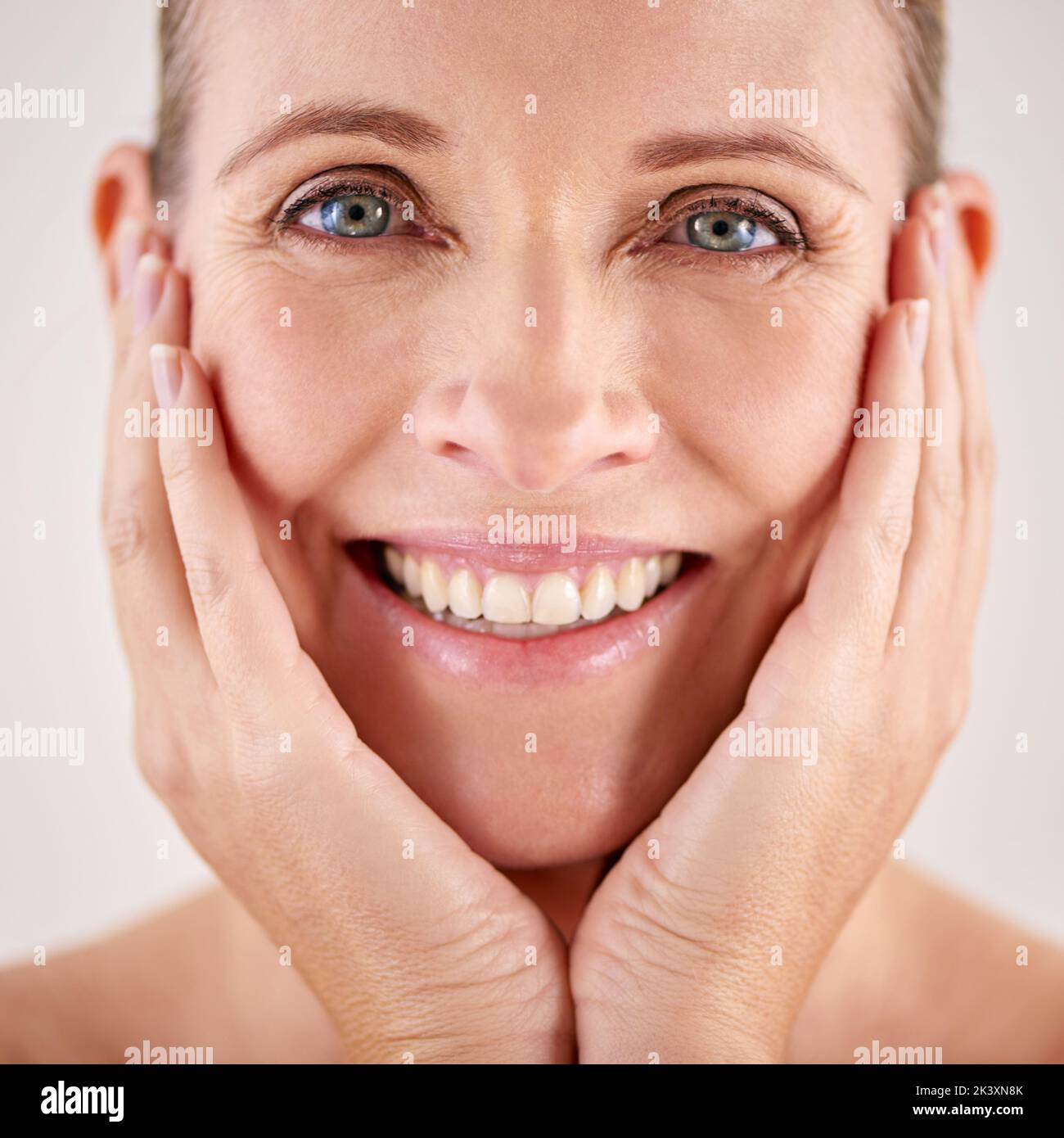 My skin feels great after that beauty treatment. Cropped studio ...