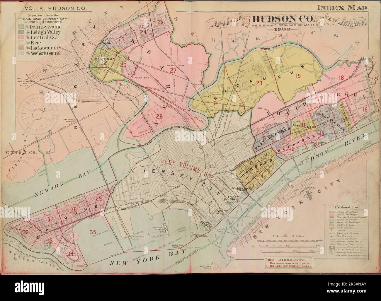 Index Map Cartographic. Atlases, Maps. 1908 - 1909. Lionel Pincus and ...