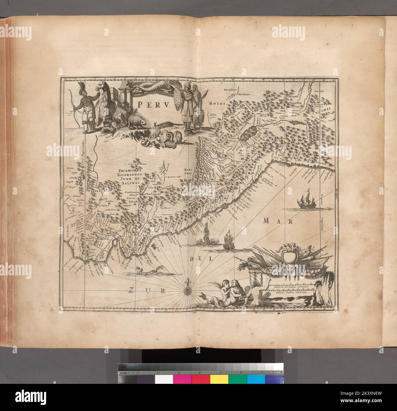 Peru Ogilby, John, 1600-1676. Cartographic. Maps, Atlases. 1671. Lionel Pincus and Princess ...
