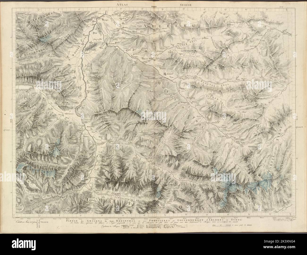 Partie des Grisons du haut Rheinthal et ses frontieres au Gouvernement ...