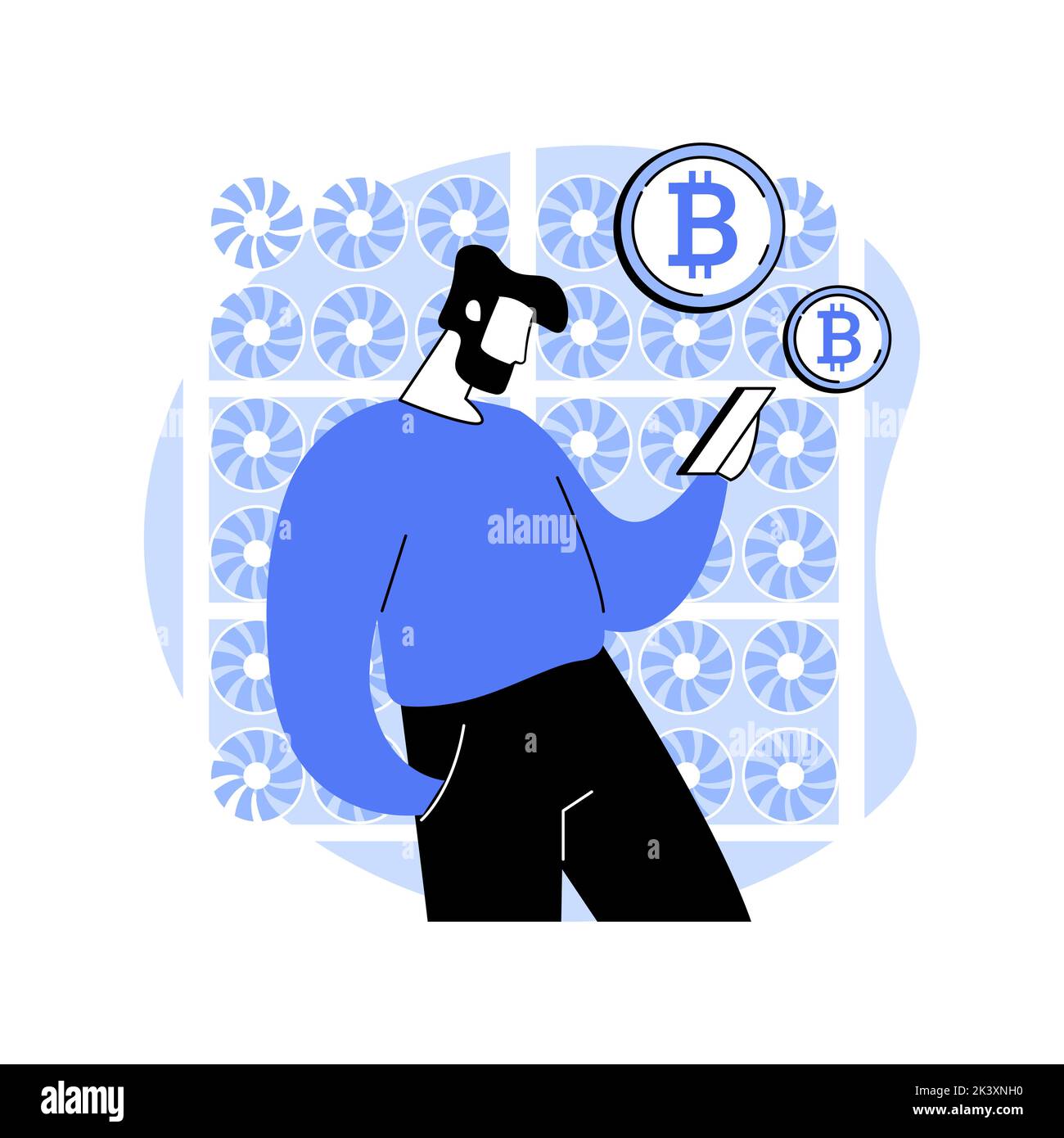Cryptocurrency mining isolated cartoon vector illustrations Stock ... Cryptocurrency mining isolated cartoon vector illustrations Stock ...