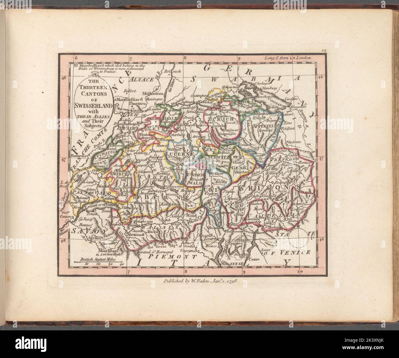 The thirteen cantons of Swisserland with their allies and their ...