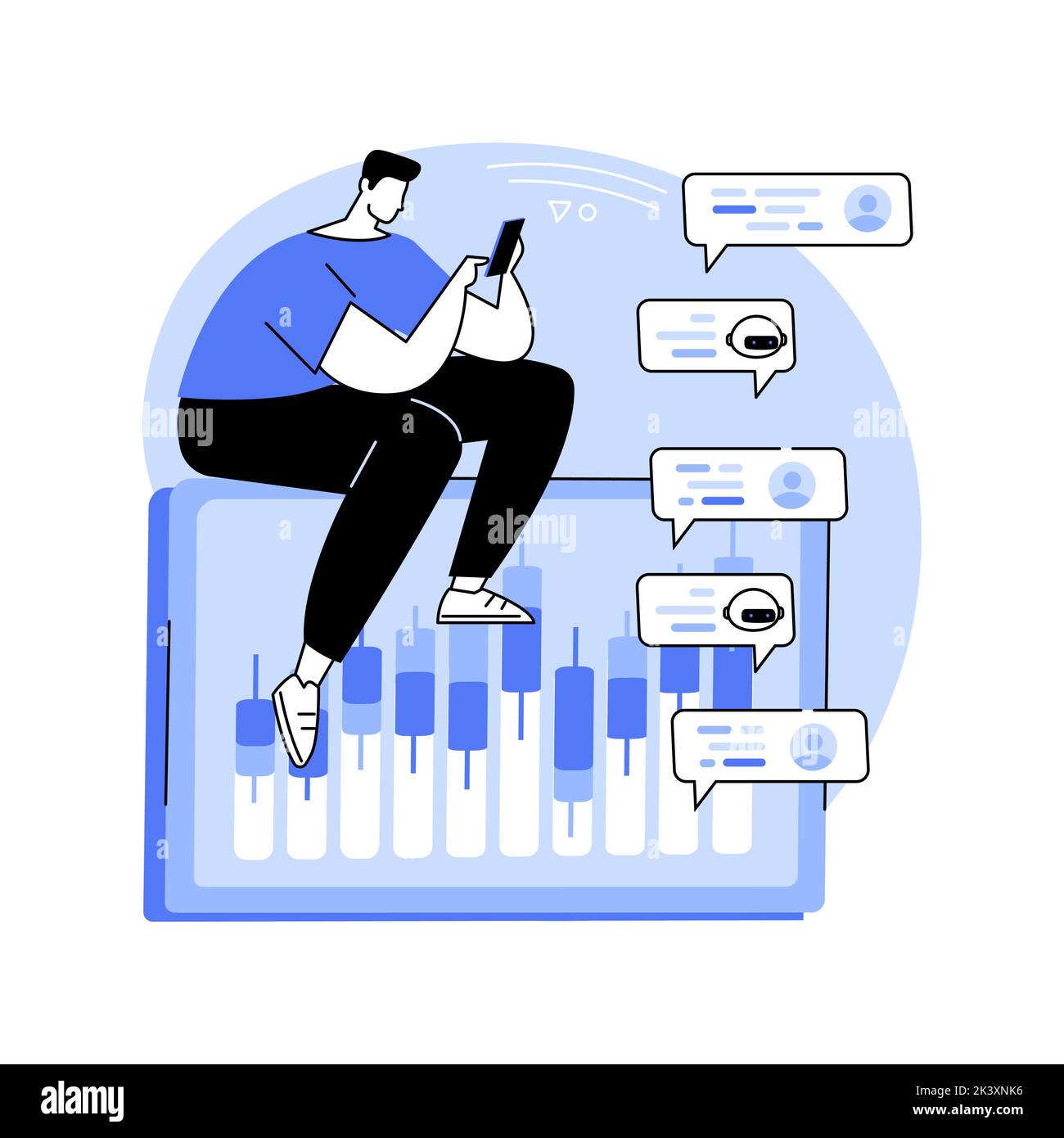 Trading bot isolated cartoon vector illustrations Stock Vector Image & Art - Alamy