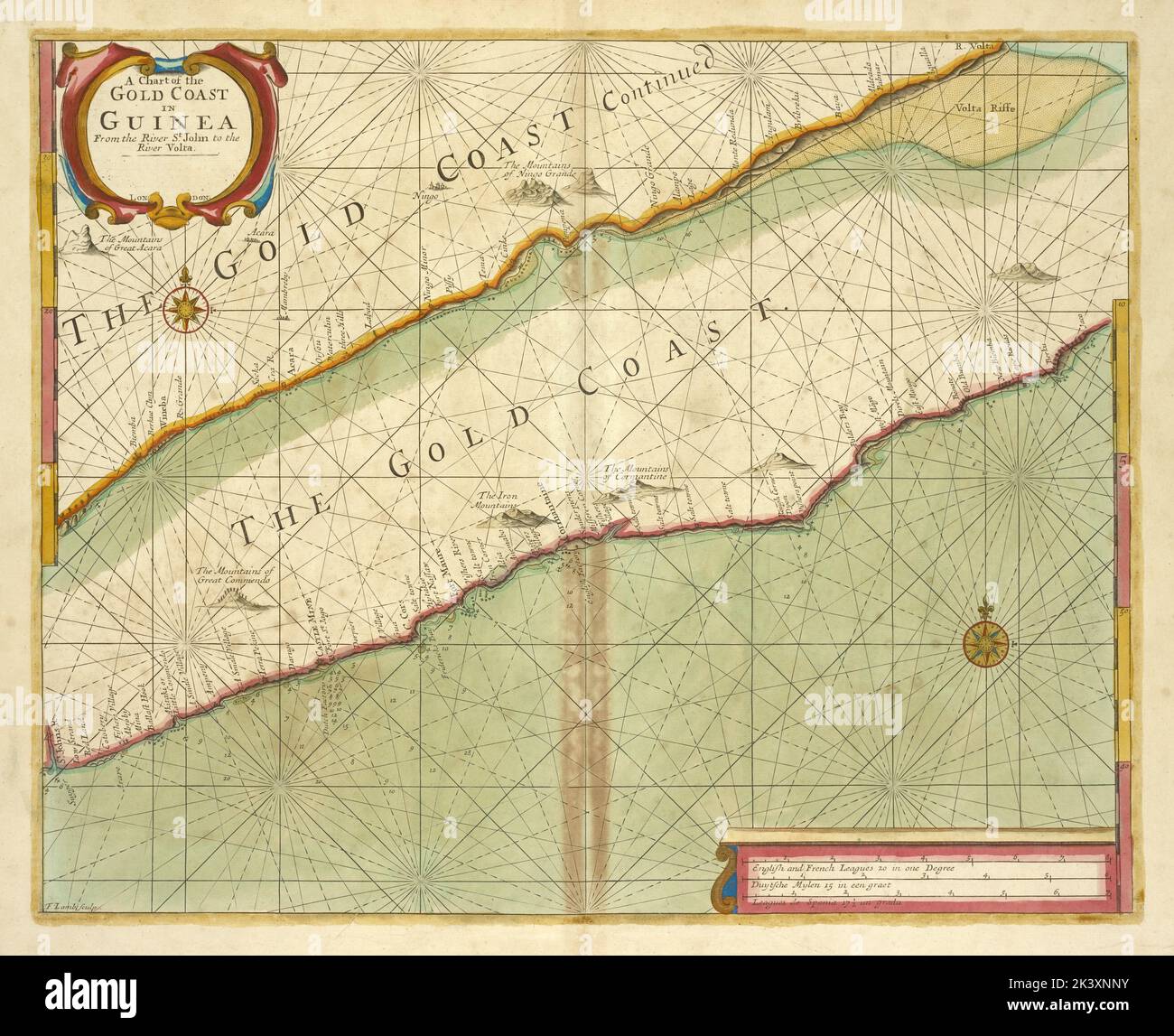 A chart of the GOLD COAST in GUINEA from the River St. John to the ...