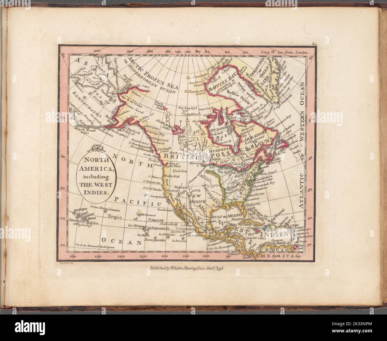 North America, including the West Indies 1798 - 1804. Cartographic ...
