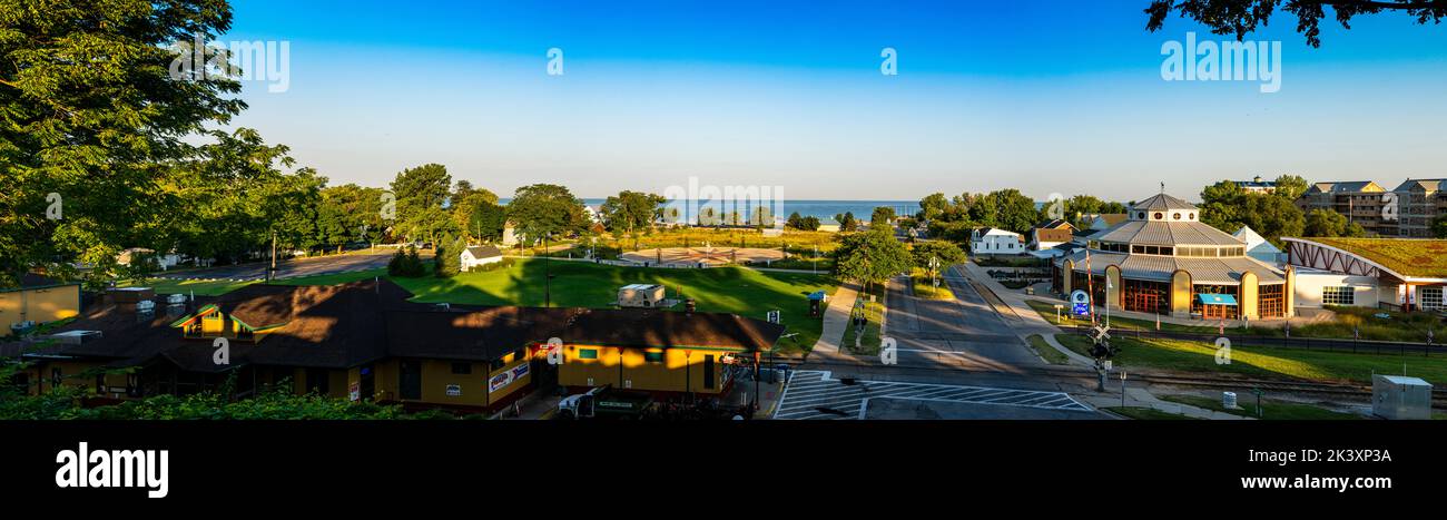 Saint Joseph, MI, United States - August 24, 2022:Panoramic view of the ...