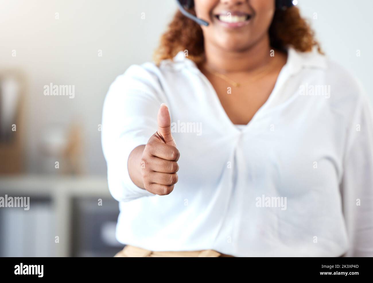 Woman hands up office hi-res stock photography and images - Alamy