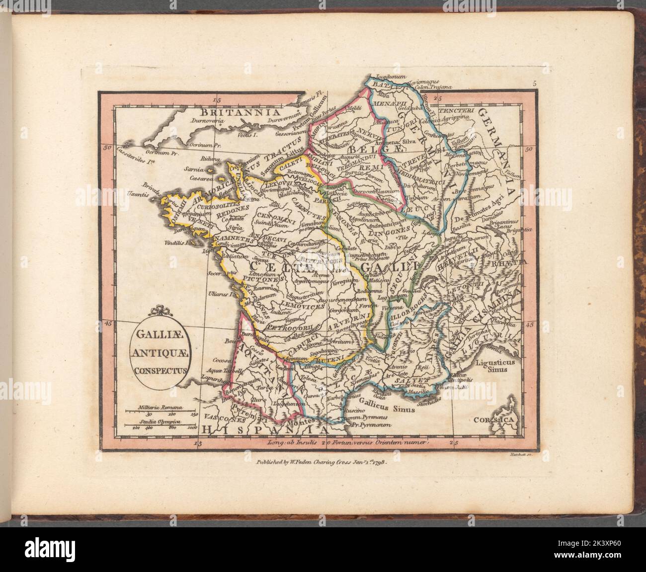 Galliae antiquae conspectus 1798 - 1804. Cartographic. Maps, Atlases ...