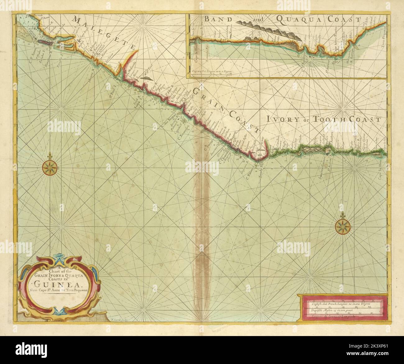 A chart of the Grain Ivory and Quaqua coasts in GUINEA from cape St ...